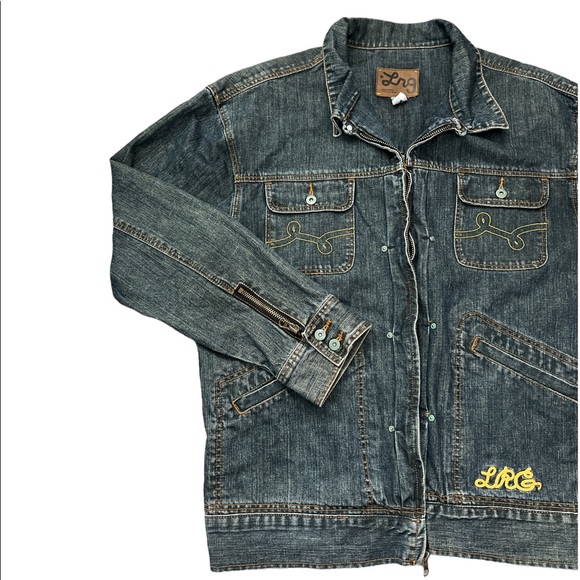 Lrg | Jackets & Coats | Lrg Chief Rocker Mens Denim Jacket 4x | Poshmark